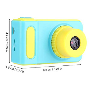 Shanrya Children Camera, Children Video Camera, 1080P Resolution HD Image Artist Photographer Traveller for Home(Blue)