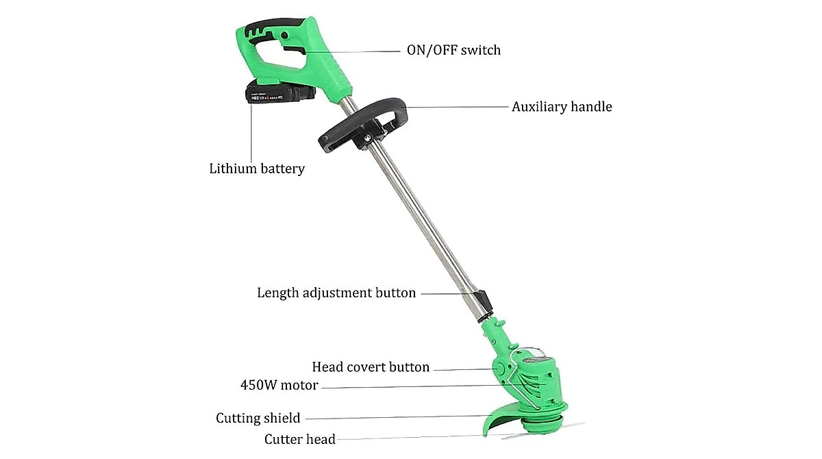 Adjustable Cordless Grass Trimmer for Easy Lawn Care