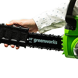 Greenworks 24V 10" Chainsaw, 2.0Ah USB Battery and Charger