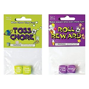 Continuum Games Roll a Reward and Toss a Chore Dice Set