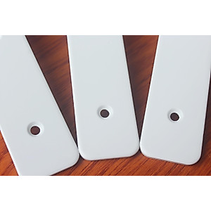 12 Pack - 5 inch White Hidden Invisible L Shelves Brackets, Floating Hidden Shelf Brackets Heavy Duty Shelf Brackets Industrial L Shelf Bracket (1/5 Inch Thicked) Iron Shelf Brackets