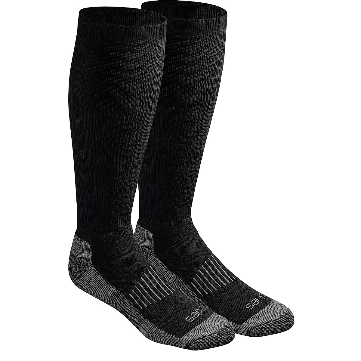 Dickies Men's Light Compression Comfort Over-The-Calf Socks, Available in M-XXL (2, 4 Pairs), Large