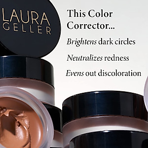 LAURA GELLER NEW YORK Cancel-n-Conceal Skin Perfector Brightening Dark Circle Concealer and Color Corrector, Light/Medium
