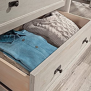 Sauder Costa 4-Drawer Chest in Chalked Chestnut, Chalked Chestnut Finish