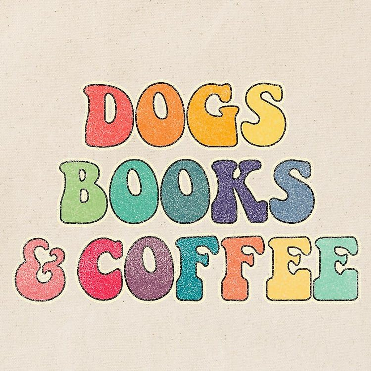 CafePress Dogs, Books And Coffee Tote Bag Canvas Tote Shopping Bag