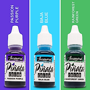 Jacquard Piñata Alcohol Ink Made in USA - Original Exciter Pack - 9 Colors - 1/2 Ounce Bottles - Bundled with Moshify Blending Pen