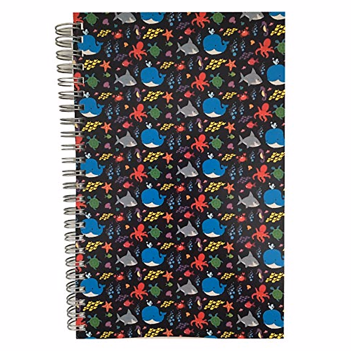 Spiral Notebook for Kids – 80-Page College Ruled Composition Notebook – 5.5 x 8.5 Inch Children’s Cute Notebook – 9 Colorful Designs – Ideal for Writing, Notes, Journal – Made in the USA (Sea)