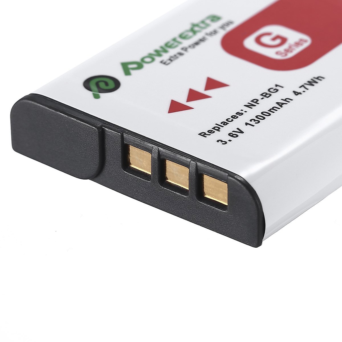 NP-BG1 Powerextra 2 Pack Battery with Charger for Sony NP-BG1 Type G Battery and Cyber-Shot DSC-H3 DSC-H7 DSC-H9 DSC-H10 DSC-H20 DSC-H50 DSC-H55 DSC-H70 DSC-H90 DSC-HX5V DSC-HX7V DSC-HX9V DSC-HX10V