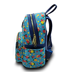 Loungefly x Pokemon Squirtle Flower All Over Print Mini Backpack