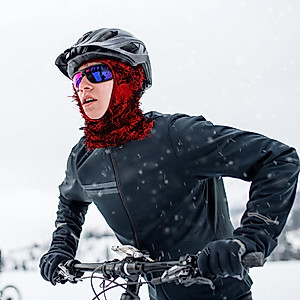 ramede 18 Pieces Distressed Balaclava Bulk Full Face Knitted Balaclava Ski Mask Windproof Mask for Men Women Cold Weather (Mixed Colors)