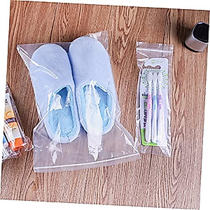 VOSAREA 200pcs Food Bag Clear Zippered Storage Bags Reclosable Self-sealing Bag Airtight Storage Baggies Cellophane Clothing Storage Bags Sealing Bags Zip Storage Bags Small Zip Bag Pouch