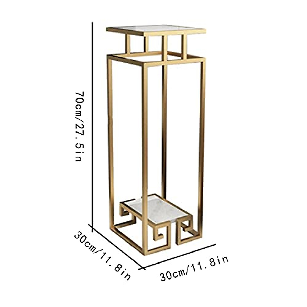 Bonsai Base Stand Plant Display Stand Indoor Flower Shelves Floor Type Iron Flower Stands Living Room Flower Pot Decoration Shelves Display Stand Base (Size : Small)