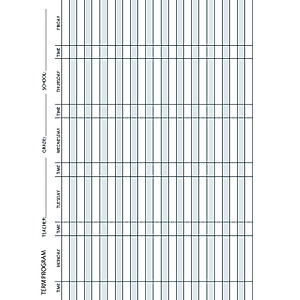 House of Doolittle Teachers Planner, Pink Leatherette Cover, 45 Weeks, 7 Periods, Seating Chart, Records, 8.5 x 11 Inch (HOD50905)