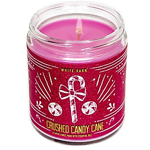 White Barn Bath and Body Works, 1-Wick Candle w/Essential Oils - 7 oz - 2020 Holidays Scents! (Crushed Candy Cane)