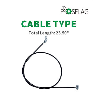 POSFLAG 746-04228 Speed Selector Cable Replaces MTD 746-04228A Speed Cable, MTD 746 04228A, MTD 74604228A, 746-04228, 746 04228, 74604228, 74604228A for MTD Troy-Bilt Craftsman Snowblowers