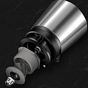 Manual Coffee Grinder, Stainless Steel Burr Coffee Grinder, Portable Coffee Bean Mill with Adjustable Settings and Bearing Hand, Ceramic Core Coffee Bean Grinder for Home Traveling Hiking or Camping