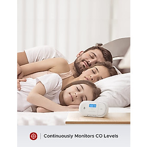 X-Sense Carbon Monoxide Detector Alarm with Digital LCD Display, CO Detector Alarm with 5-Year Replaceable Battery and Peak Value Memory, XC04-R