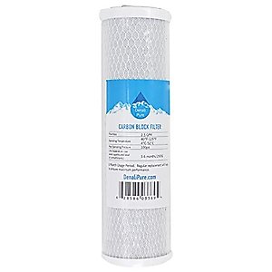 10-Pack Replacement for DuPont WFPFC8002 Activated Carbon Block Filter - Universal 10 inch Filter Compatible with DuPont WFPFC8002 Universal Whole House System - Denali Pure Brand