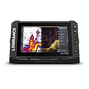 Lowrance Elite FS 9 Fish Finder with Active Imaging 3-in-1 Transducer, Preloaded C-MAP Contour+ Charts (Renewed)