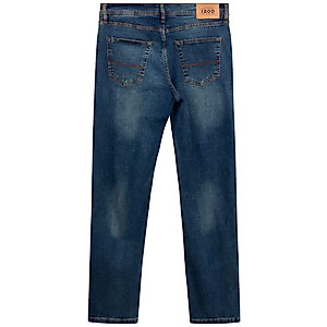 IZOD Men's Denim Jeans - Comfort Stretch Jeans - Casual Relaxed Fit Jeans for Men, Size 34W x 32L, Lexington Wash