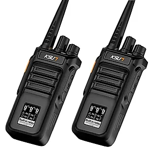 2 Pack Two Way Radios Walkie Talkies Long Range 100 Miles, Built in Relay for Tunnels Mines Basement KSUN RL30