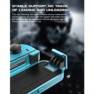 Joso Switch Joy-Con Grip Holder with Cell Phone Mount, Compatible with All iOS 16.0+ iPhones, Easy to Install & Stable, Enjoy Mobile Games, COD, Genshin Impact, Switch Accessories, Not for Android