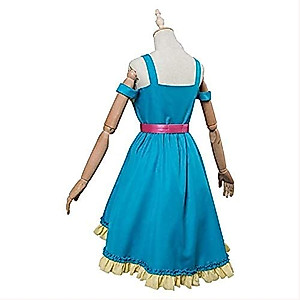 1218 Pony Fluttershy Cosplay Costume Human Princess Dress Halloween Masquerade Party Role Play (L, Female)