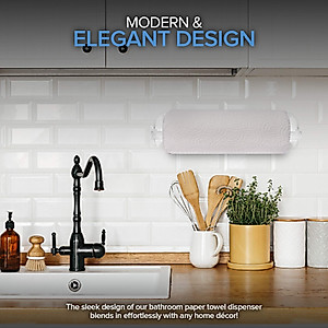 Acrylichomedesign Wall Mount Acrylic Paper Towel Holder,Clear