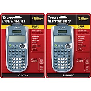 Texas Instruments TI-30XS Multiview Scientific Calculator (2 Pack)