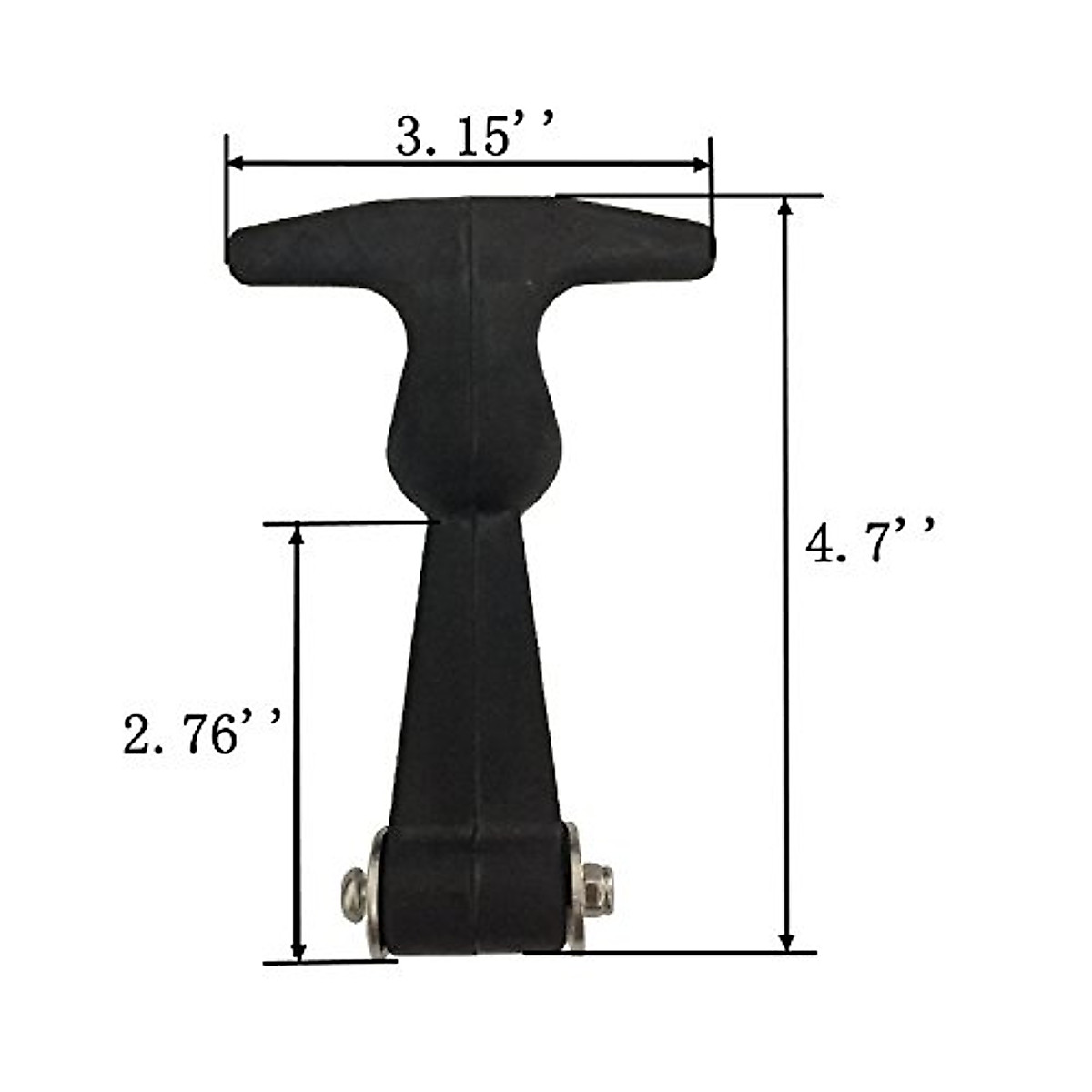 Creatyi 4 Packs Rubber Flexible Hasp T-Handle Draw Latches (Style 1..)