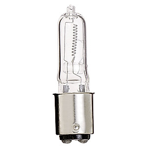 Satco S3159 120V 75-Watt T4 DC Bayonet Base Light Bulb, Clear