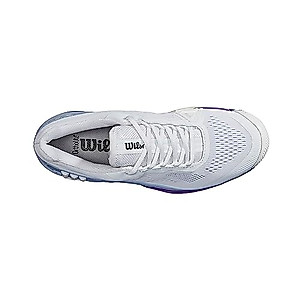 WILSON Women's Rush Pro 4.0 Sneaker, White/Eventide/Royal Lilac, 8.5