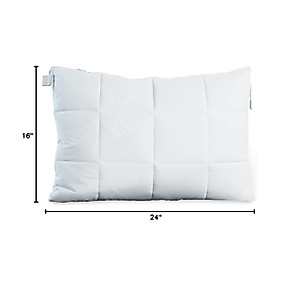 Nuzzle AS-SEEN-ON-TV Bed Pillow for Sleeping - Ultra Cool and Comfortable - Two Adjustable Inner Layers for Comforting Support - Perfect for Side, Back, and Stomach Sleepers - 100% Machine Washable