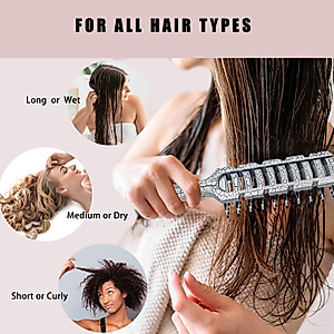 Vented Hair Brush, Dry or Wet Hair, Static Free & Heat Resistant Vent Hairbrush airflow means faster drying and styling
