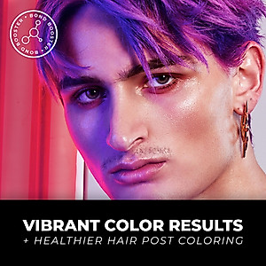 XMONDO Semi Permanent Purple Hair Color with Hyaluronic Acid, Vegetable Proteins, and Bond Boosting - 8oz