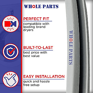 Whole Parts Internal Dryer Door Gasket Part# DC62-00339A - Replacement & Compatible with Some Samsung Dryers