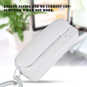 Maxmartt 2 Pcs Wired Intercom Phone AC DC Two Way Intercom Doorphone Home Room Intercome Phone Indoor Telephone Audio Non-Visual Interphone for Villa Home Office