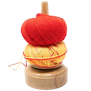 SMIURNS Yarn Holder Stand Spindal Storage for Skeins of Yarn Wool Jeanie Chrochet Dispenser Tool