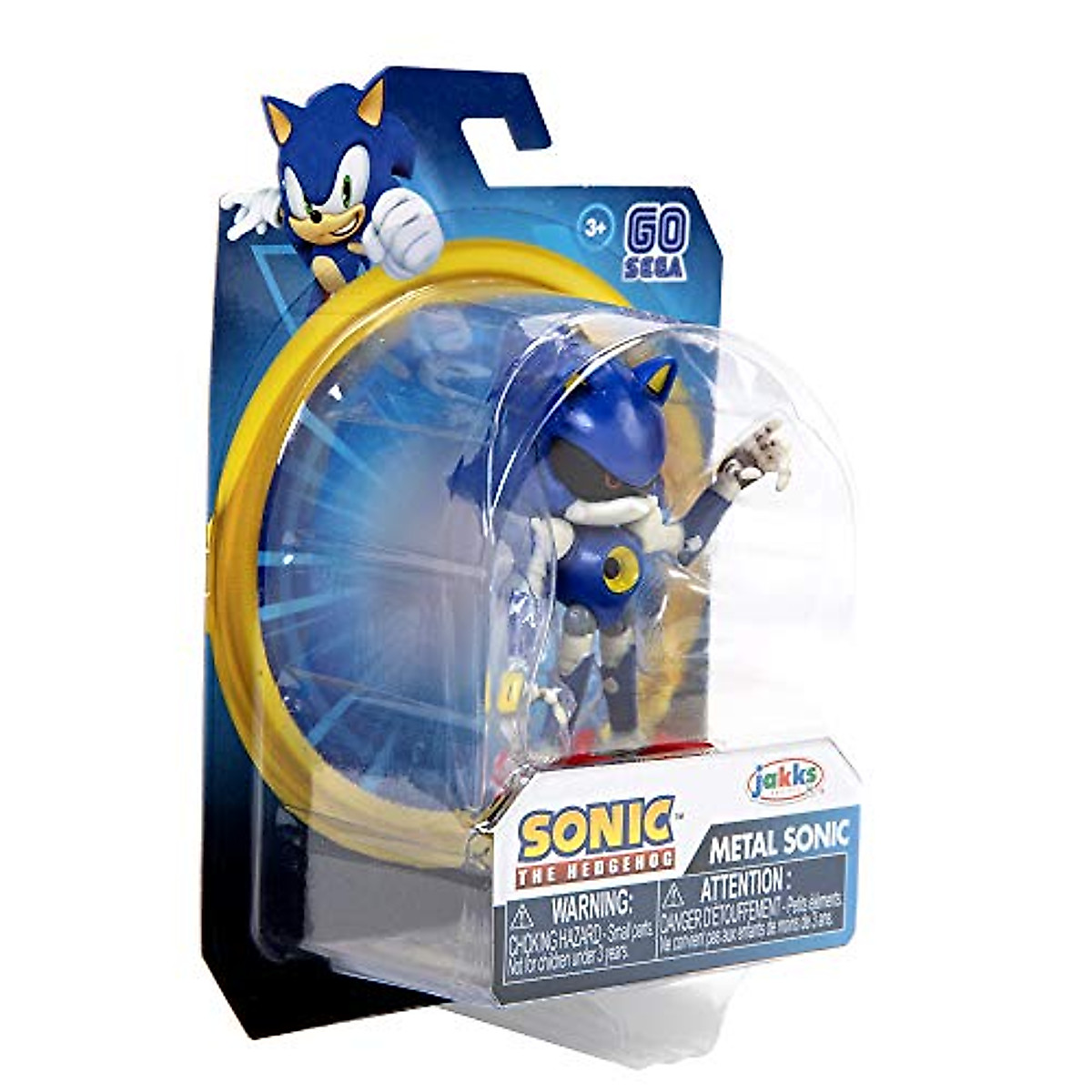 Sonic The Hedgehog Action Figure 2.5 Inch Metal Sonic Collectible Toy , Blue, 3 years