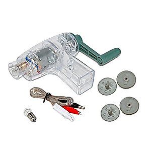 Hand Held DC Generator, DC Crank Generator with Two (2) Sets of Replacement Gears