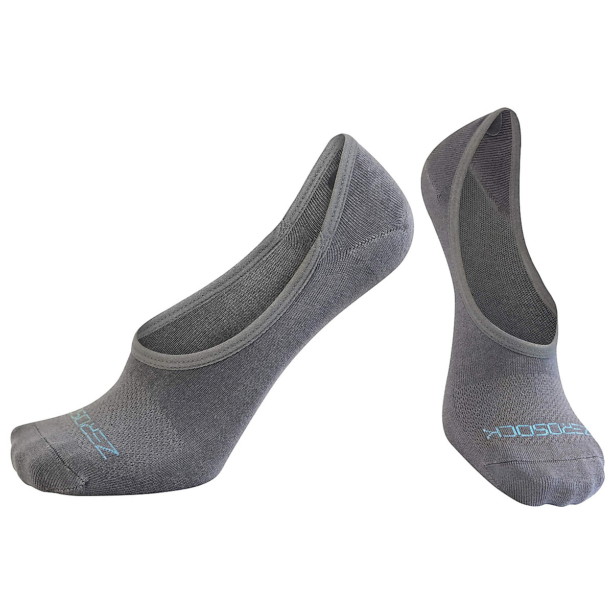 ZeroSock Bamboo Viscose Super Low Invisible Socks With Mesh Ventilation with Anti-Slip Gel Heel Grip (4 Pairs Per Box)