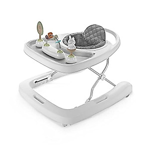 Ingenuity Step & Sprout 3-in-1 Foldable Baby Activity Walker with Removable Toys Ages 6 Months +, First Forest