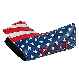 USA Starts and Stripes Golf Putter Head Cover Blade Putter Covers for Scotty Cameron Taylormade Odyssey Golf Builder