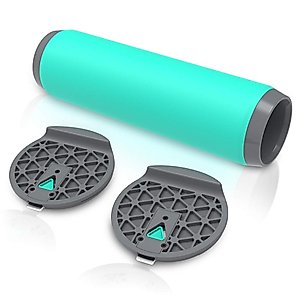 MORFBOARD Balance Xtension, Roller Board Extension for Exercise, Athletic Training and Board Sports, Includes 2 End Block Extensions and 1 Roller, Deck Sold Separately, QUANTUM (mint-gray)