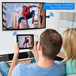 4K&1080P Wireless HDMI Display Adapter,iPhone Ipad Miracast Dongle for TV,Upgraded Toneseas Streaming Receiver,MacBook Laptop Samsung LG Android Phone,Birthday Business Education Gift