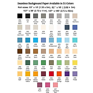 Huamei Seamless Photography Background Paper, Photo Backdrop Paper Roll for Photoshoot, Video and Streaming #57 Thunder Grey (6.8x16 Feet, Thunder Grey)