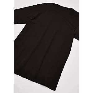 Soffe Men's Long-Sleeve Cotton T-Shirt, Black, X-Large