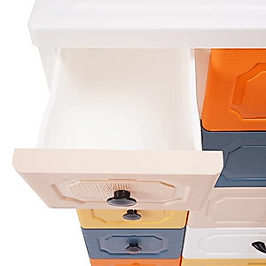 Plastic Drawers Dresser, Storage Cabinet with 10 Drawers, Closet Drawers Dresser Organizer for Clothes, Playroom, Bedroom Furniture, Closet Drawers, Plastic Dresser Storage, Clothes Storage Tower