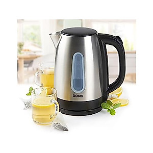 Domo DO496WK Electric Kettle 1.7 L 2200 W Stainless Steel Stainless Steel Water Level Indicator Cordless