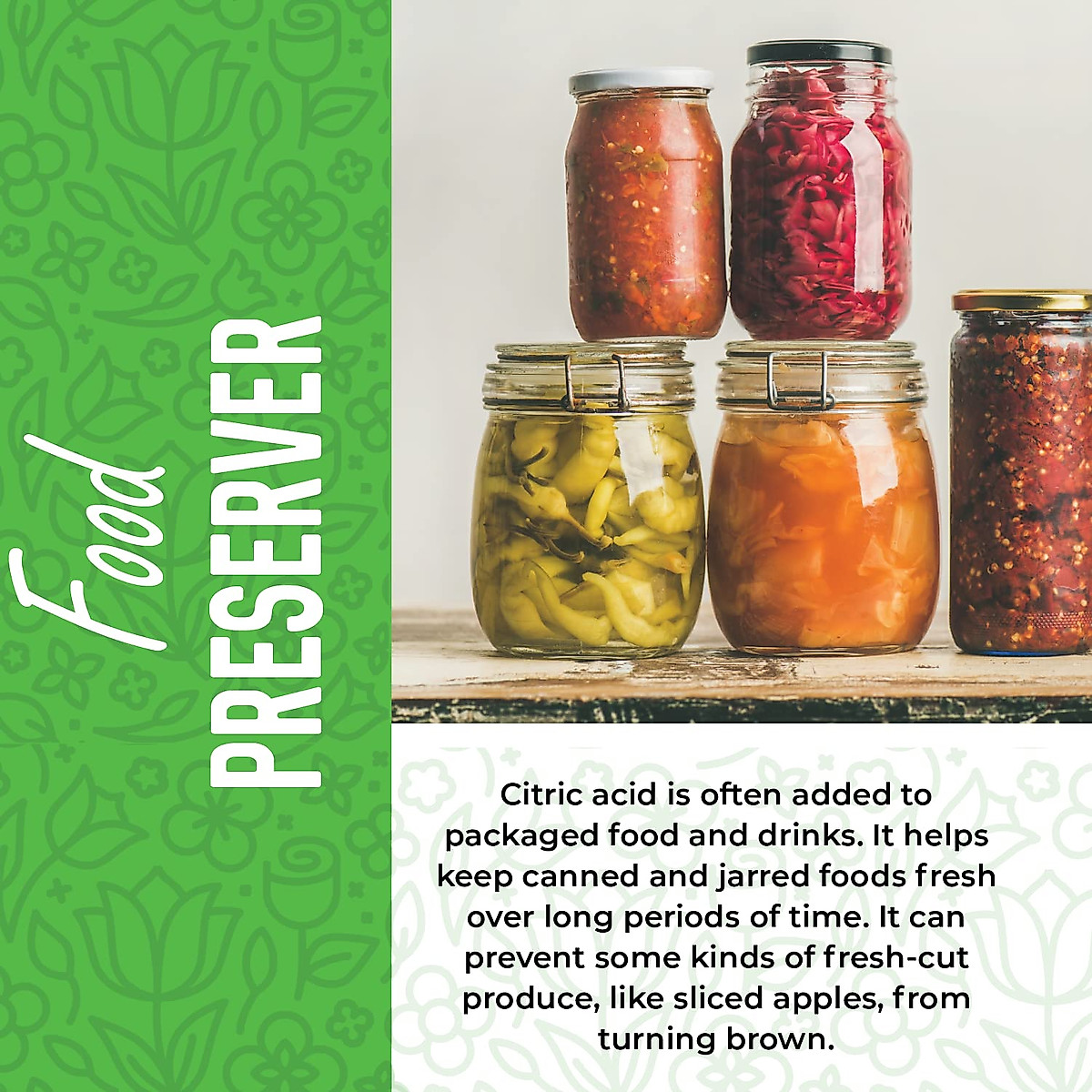 Citric Acid Powder, 2 lb. Citric Acid for Bath Bombs, Citric Acid Food Grade, Non GMO Citric Acid Bulk, Food Grade Citric Acid Powder Cleaning, Citric Acid for Cheese Making and Canning. 2 Pounds.